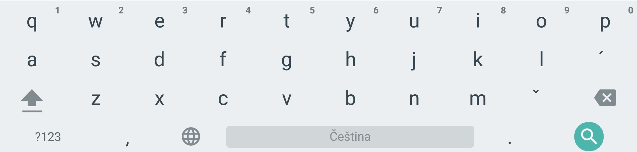 Česká diakritická klávesnice
